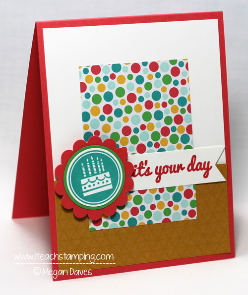 Making A Simple Handmade Birthday Card - I Teach Stamping